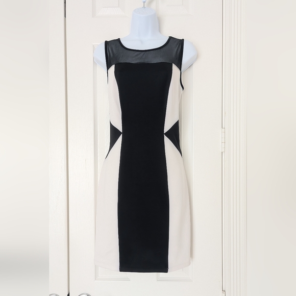 Enfocus Studio | Dresses | Enfocus Studio Black And Creamy White Mini ...